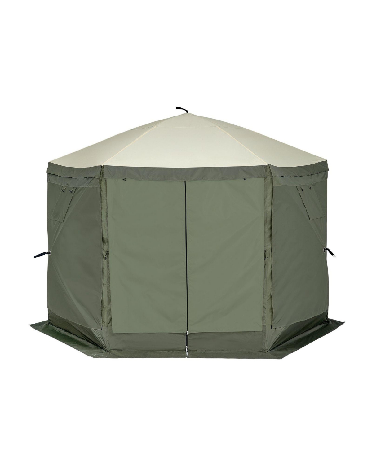 Click here for Mecale 10x10 Ft Pop Up Gazebo Tent 6-Sided with Mo... prices
