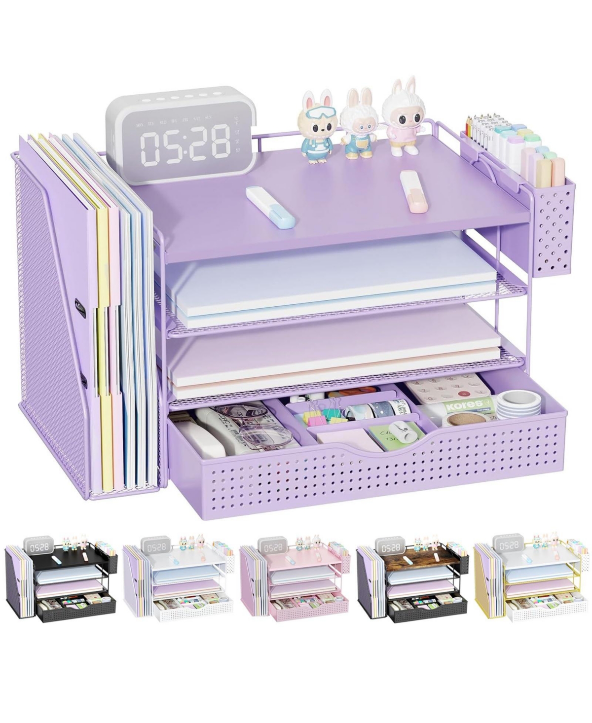 Click here for Gnuadz Wood Desk Organizer File Holder 4-Tier Draw... prices