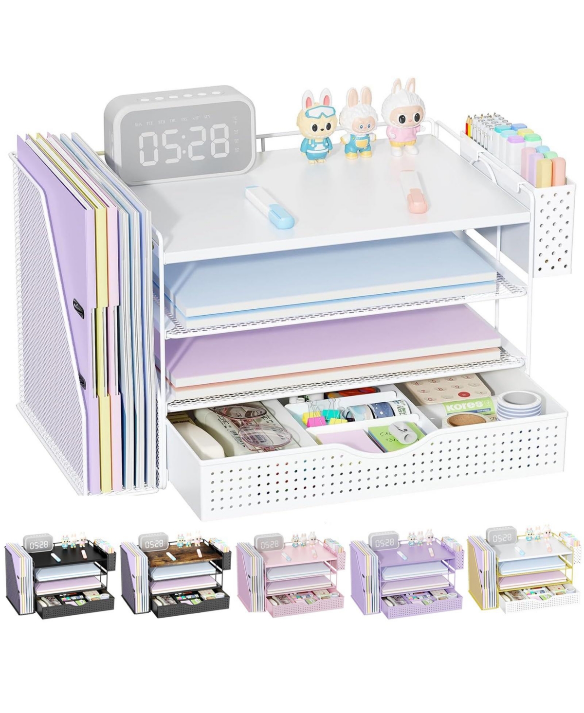 Click here for Gnuadz Wood Desk Organizer File Holder 4-Tier Draw... prices