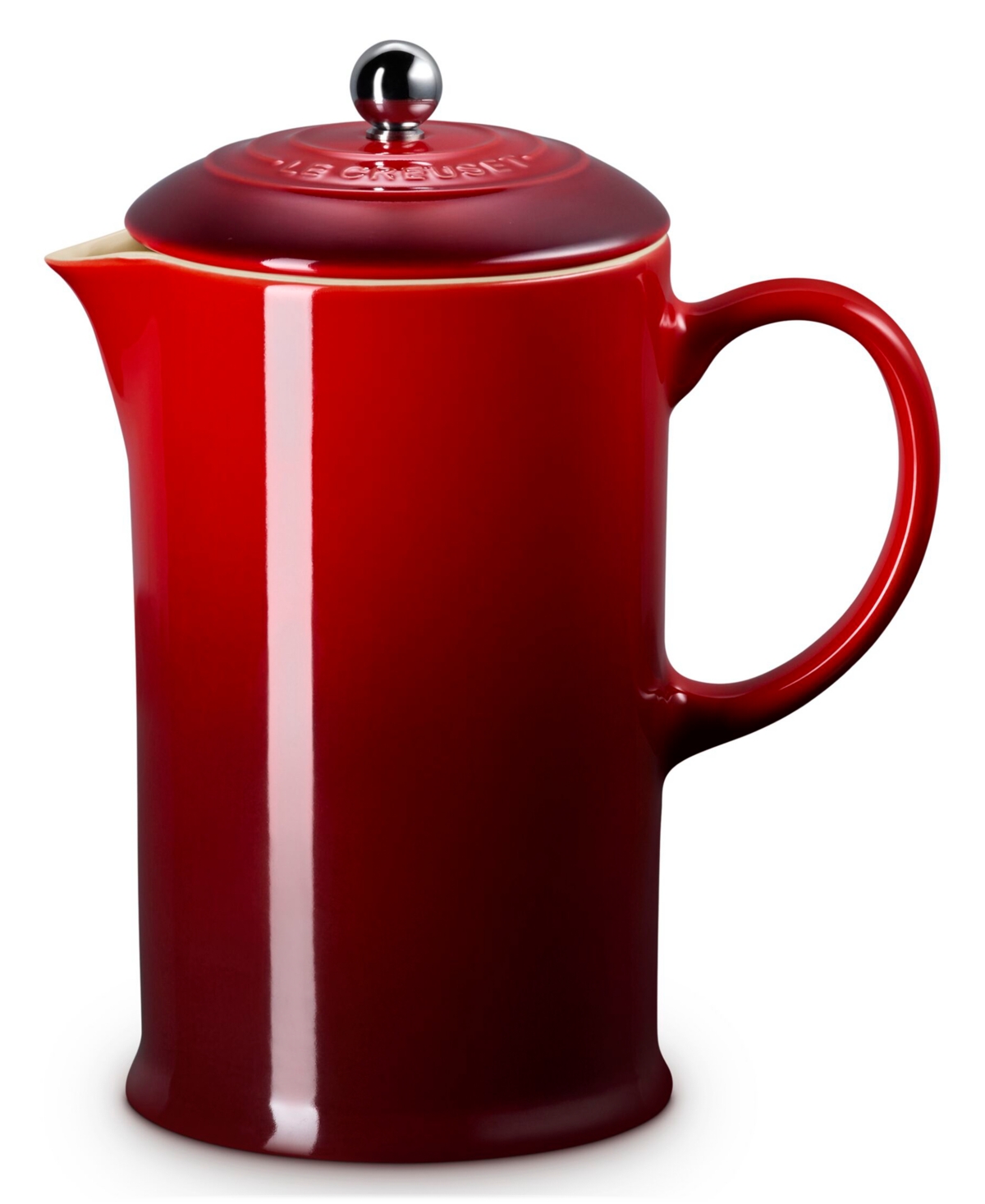 Click here for Le Creuset 34 oz. Stoneware French Press - Cerise prices