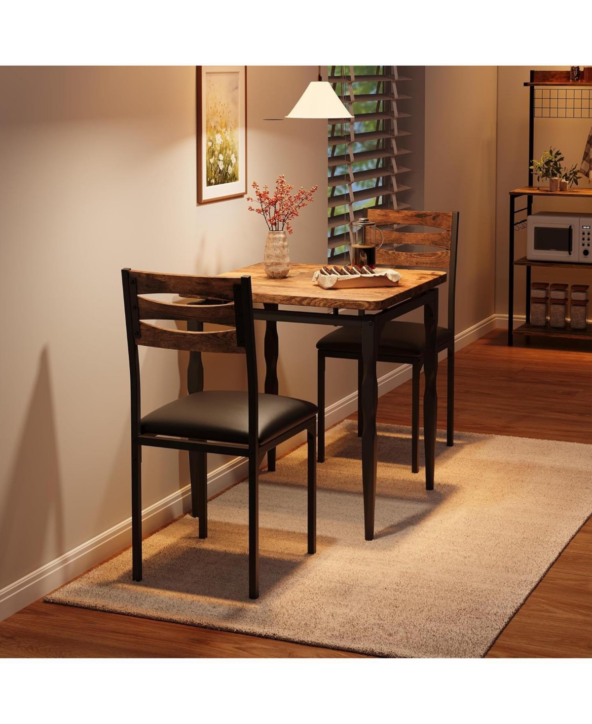 Click here for gaomon 3 Piece Dining Table Set  Farmhouse Style D... prices