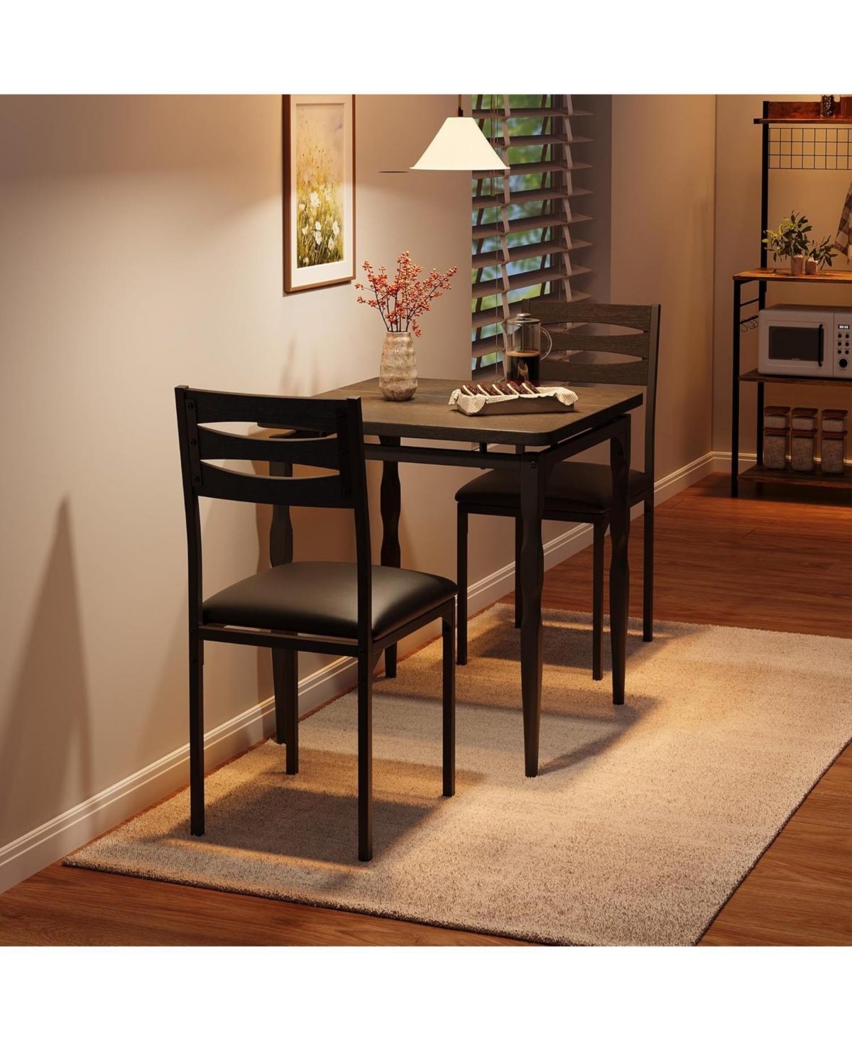 Click here for gaomon 3 Piece Dining Table Set  Farmhouse Style D... prices
