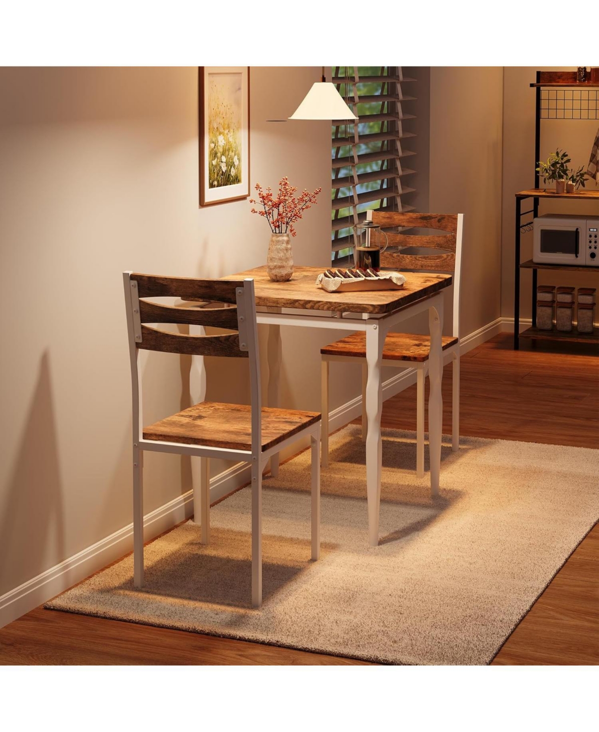 Click here for gaomon 3 Piece Dining Table Set  Farmhouse Style D... prices