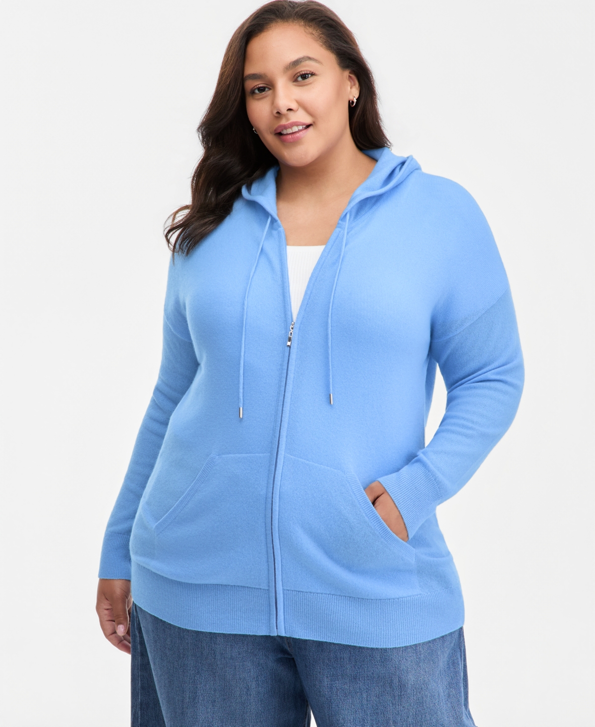 Click here for Charter Club Plus Size Cashmere Zippered Hoodie  M... prices