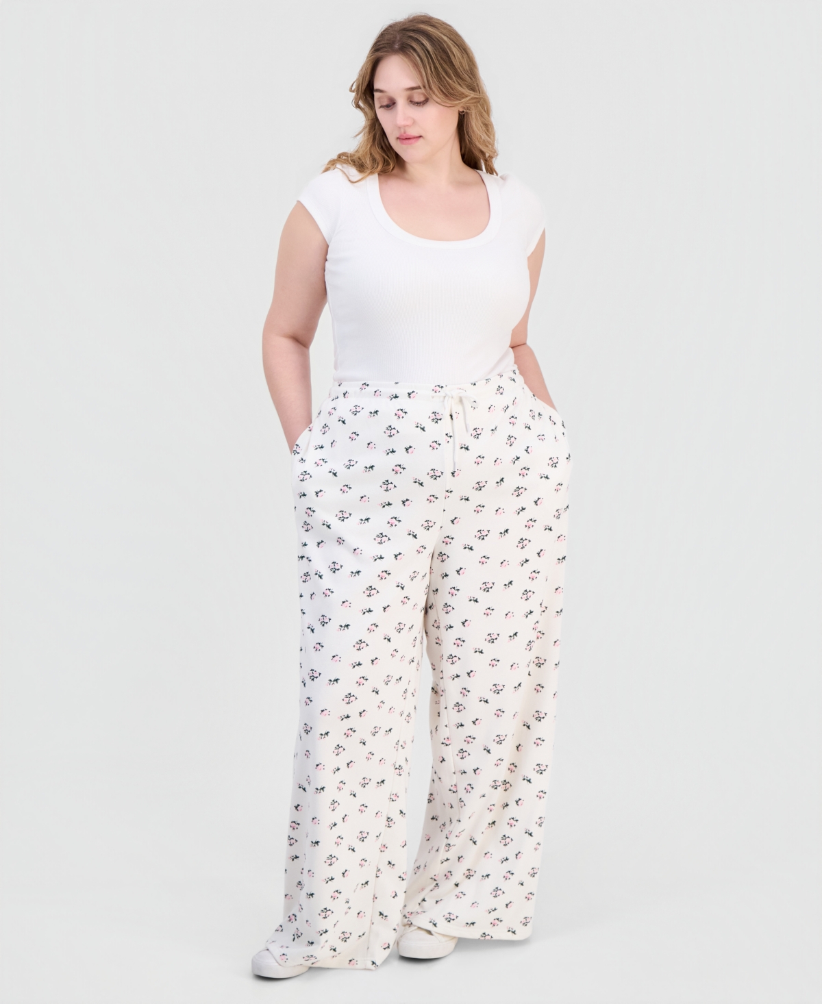 Click here for Rebel Veil Trendy Plus Size Wide-Leg Drawstring Sw... prices