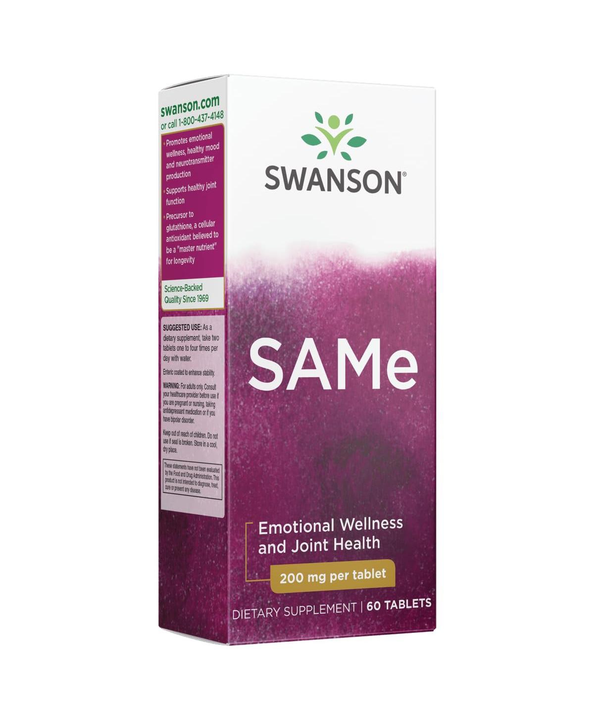 Click here for Swanson Same 200 Milligrams 60 Tabs prices