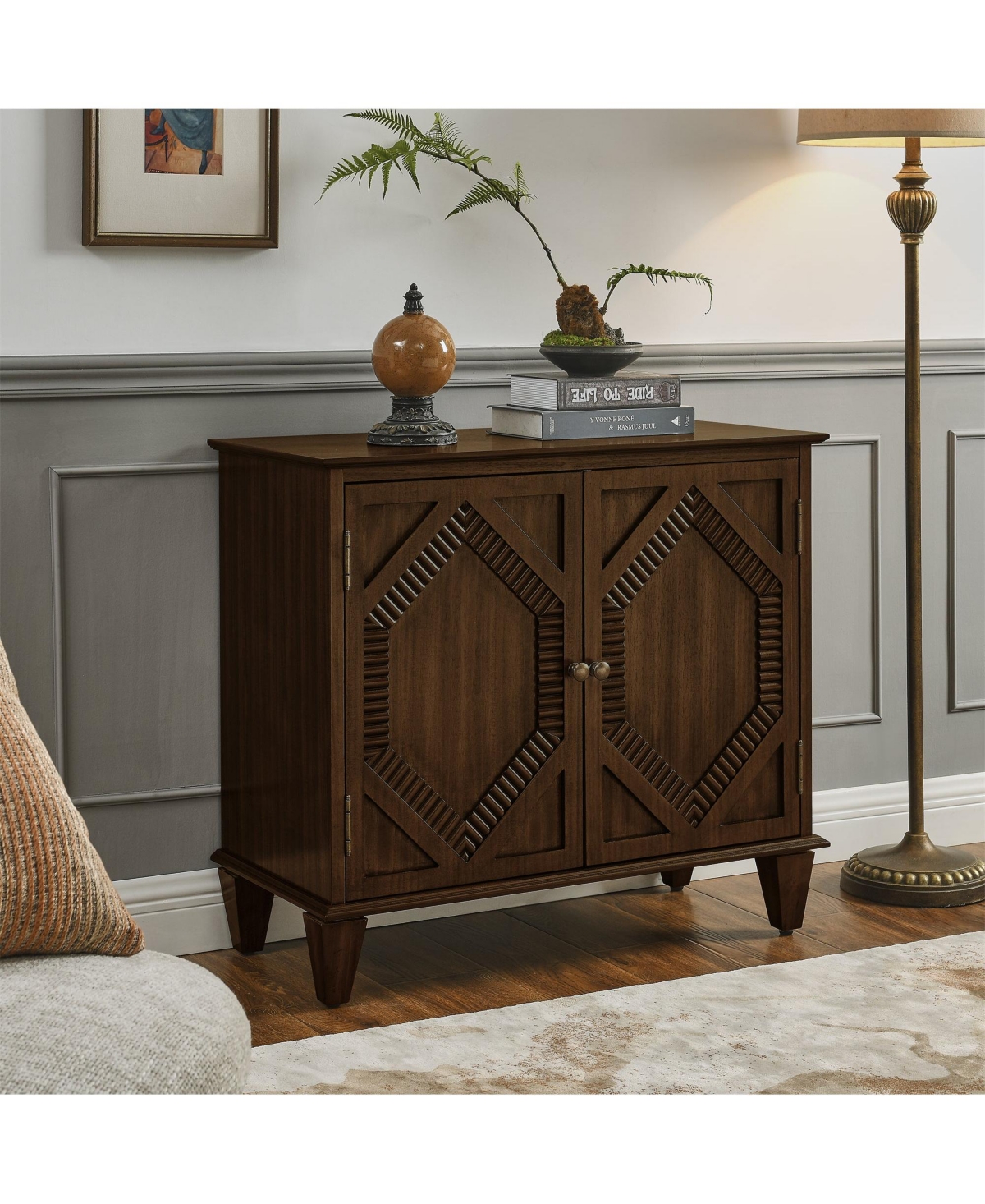 Click here for Clihome 33.6 Retro Wooden Sideboard Buffet Cabinet... prices