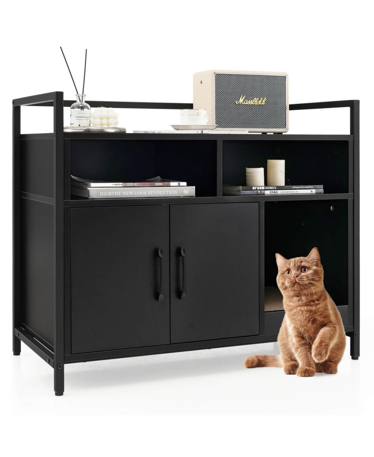 Click here for Cozito Hidden Cat Washroom Double Door Scratch Boa... prices