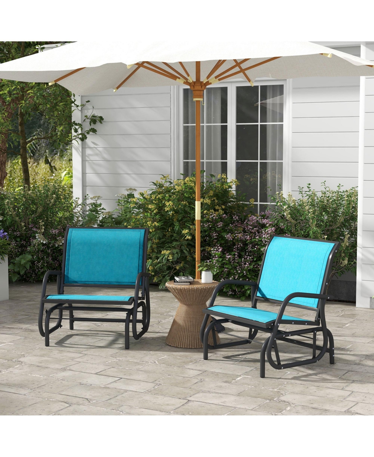 Click here for Clihome Porch Glider Set of 2  Metal Swing Glider... prices