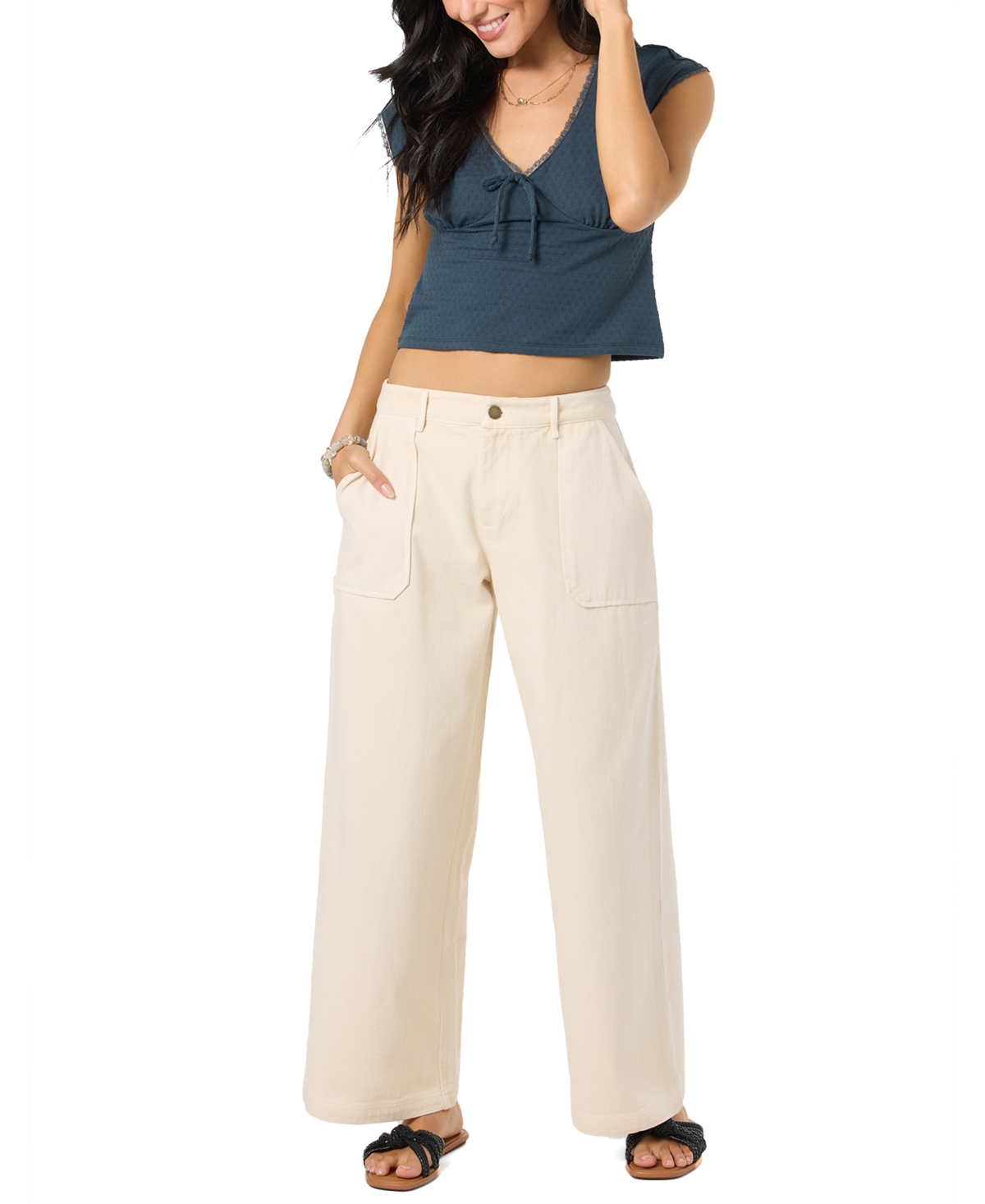 Click here for ONeill Womens Tamilyn Regular Fit Top - Slate prices