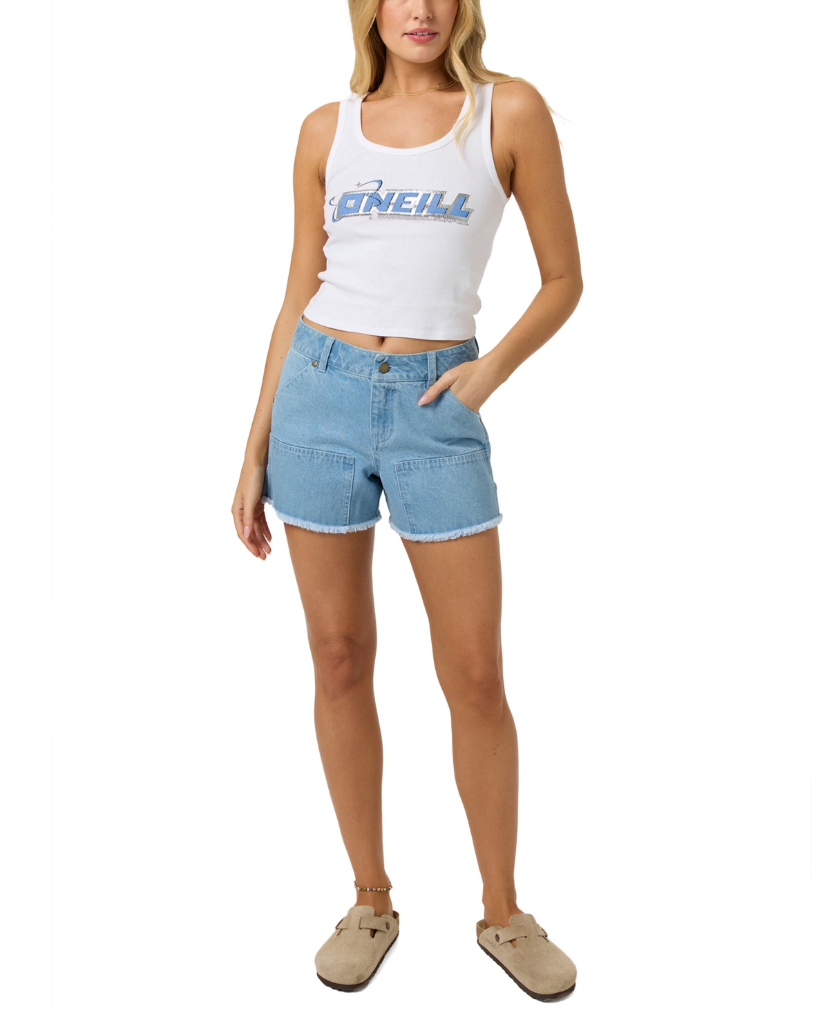 Click here for ONeill Womens Cotton Harlyn Denim Shorts - Indigo prices