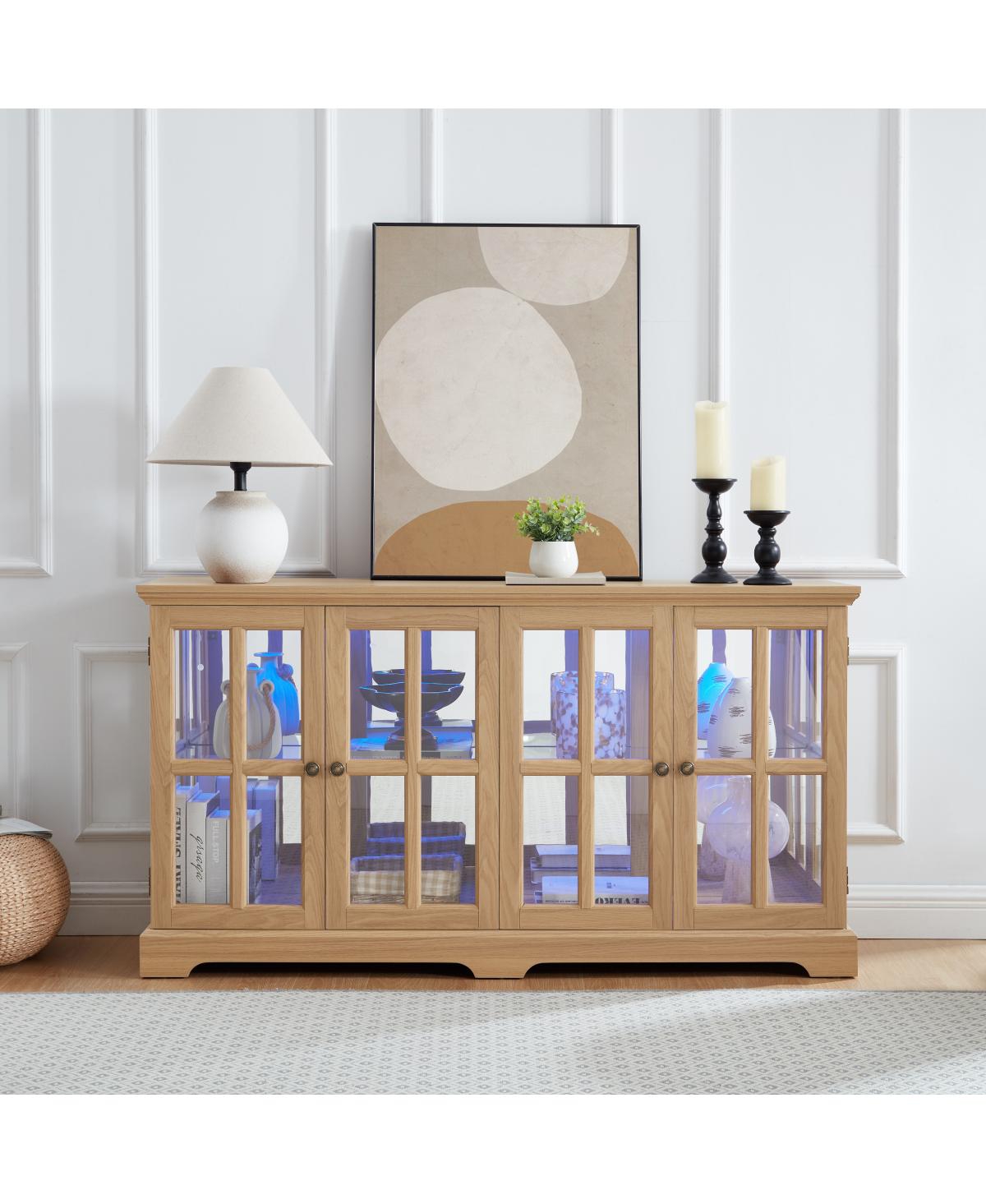Click here for Streamdale Furniture Led Curio Display Cabinet wit... prices