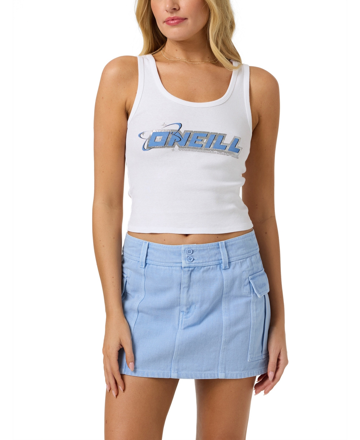 Click here for ONeill Womens Atomic Scoop Neck Cotton Tank Top -... prices