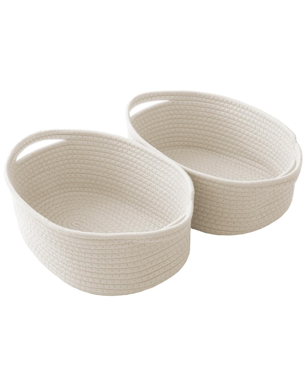 Click here for Gnuadz Woven Rope Storage Basket with Handles - Wh... prices