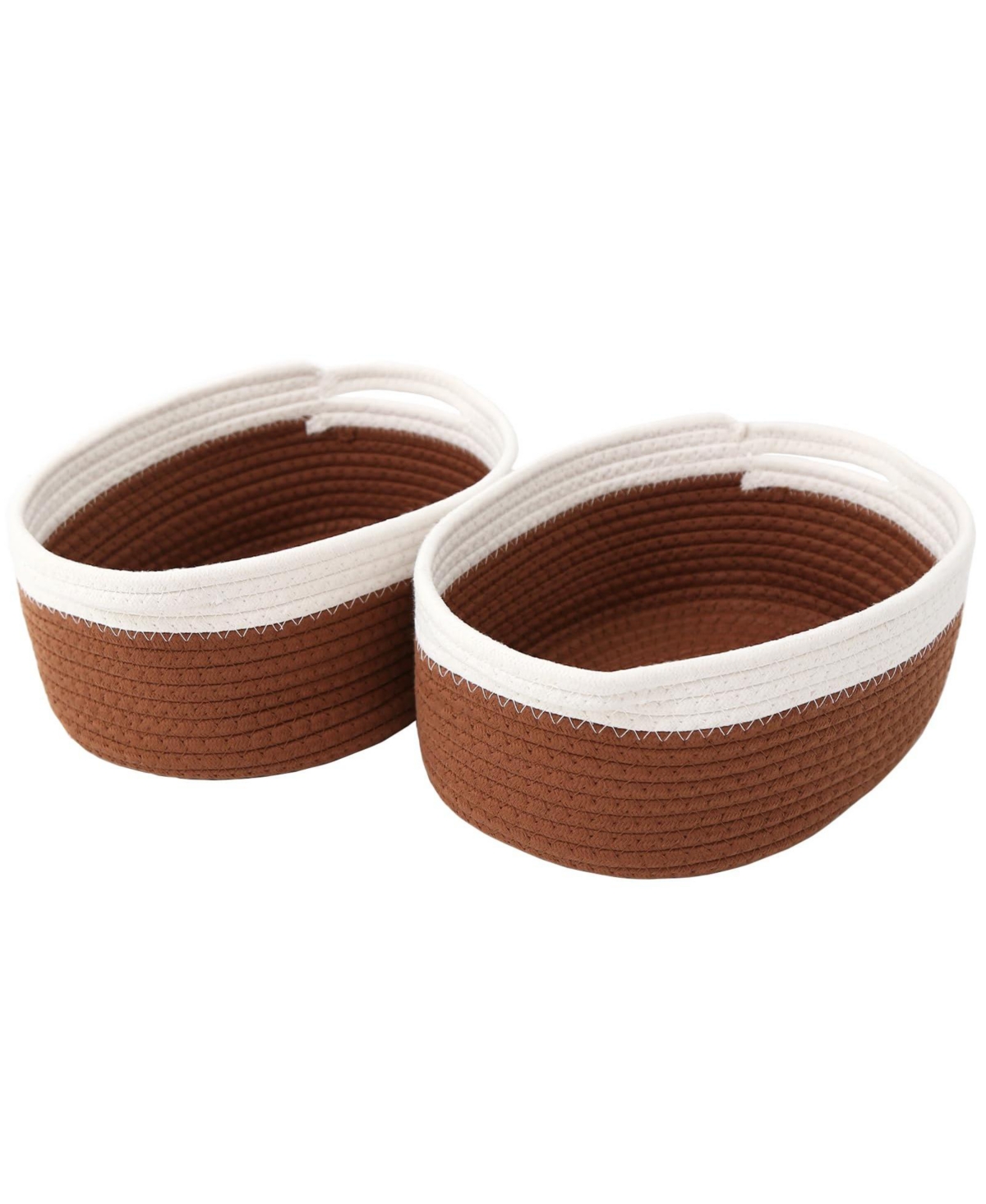 Click here for Gnuadz Woven Rope Storage Basket with Handles - Wh... prices