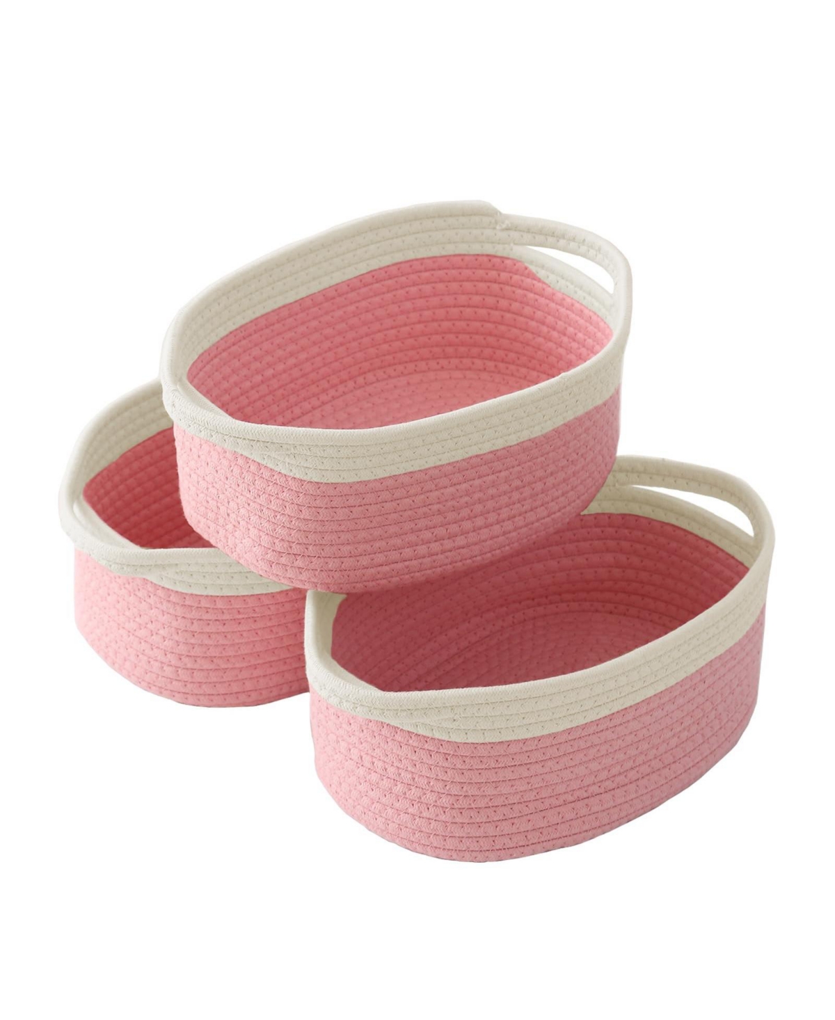 Click here for Gnuadz Woven Rope Storage Basket with Handles - Wh... prices
