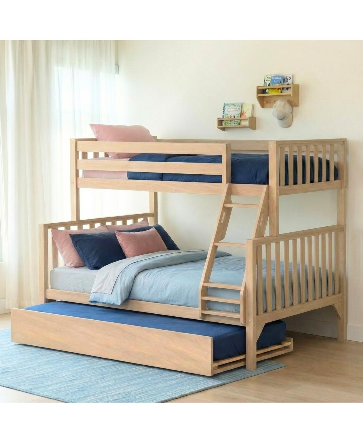 Click here for Max and Lily Bunk Bed Twin over Full with Trundle... prices