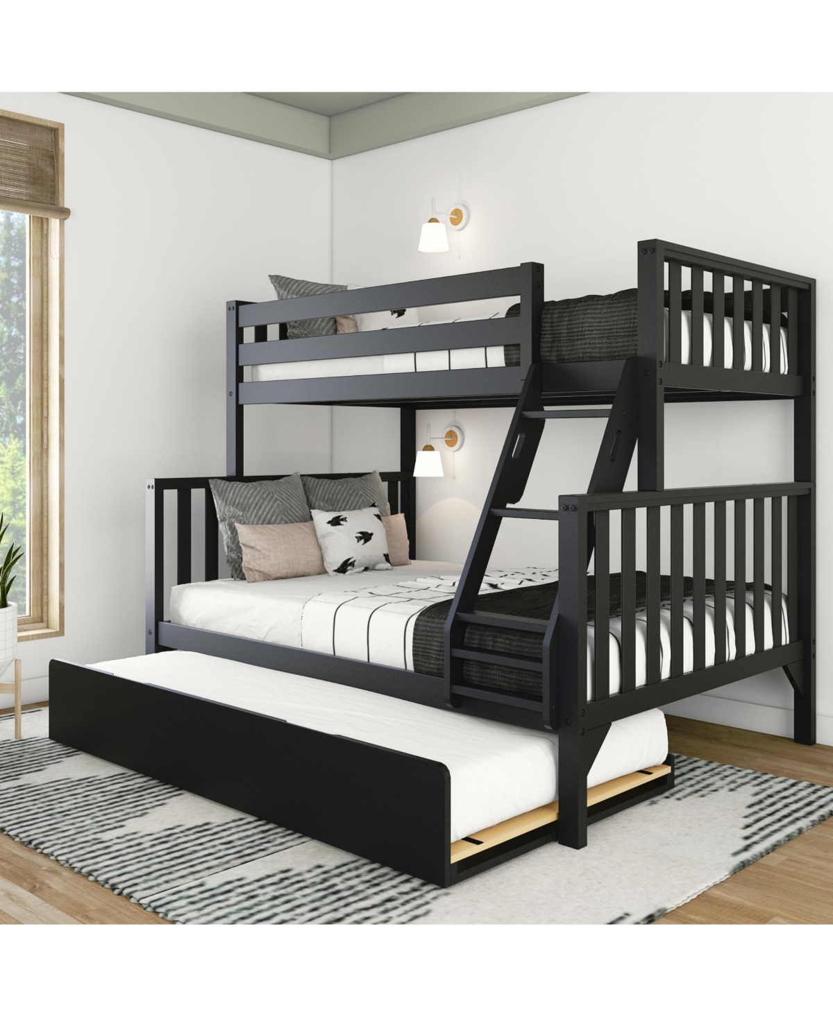 Click here for Max and Lily Bunk Bed Twin over Full with Trundle... prices