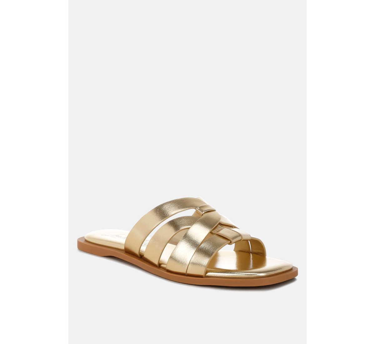 Click here for London Rag Womens Hebal Metallic Faux Leather Slip... prices