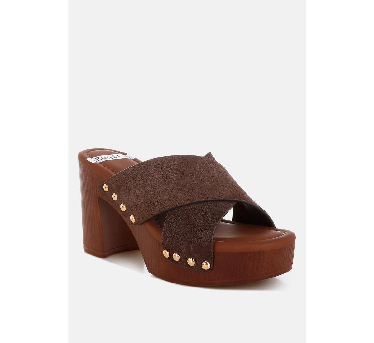 Click here for Rag & Co Womens Mearsk Genuine Suede Leather Clogs... prices