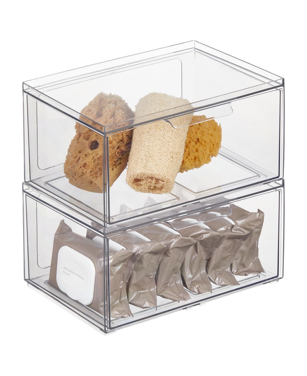 Click here for mDesign Plastic Wide Stackable Bathroom Storage Or... prices