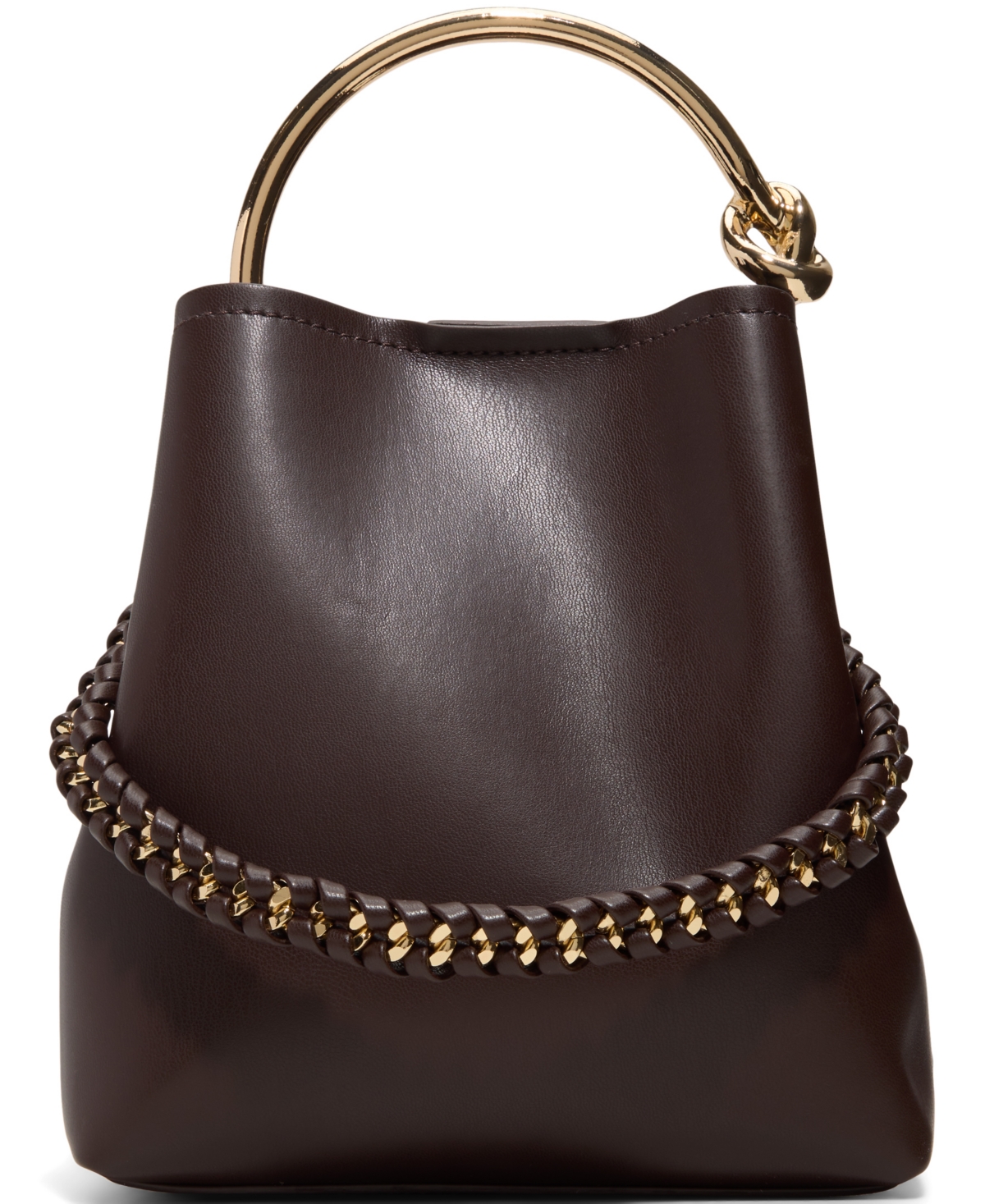 Click here for Aldo Bienkaax Mini Bucket Handbag - Mix Mat Brown prices