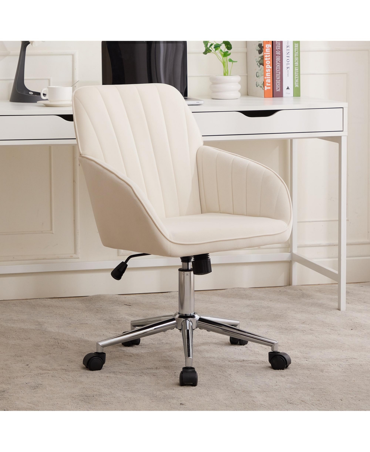 Click here for Flynama Silver Base Adjustable Ergonomic Swivel Of... prices