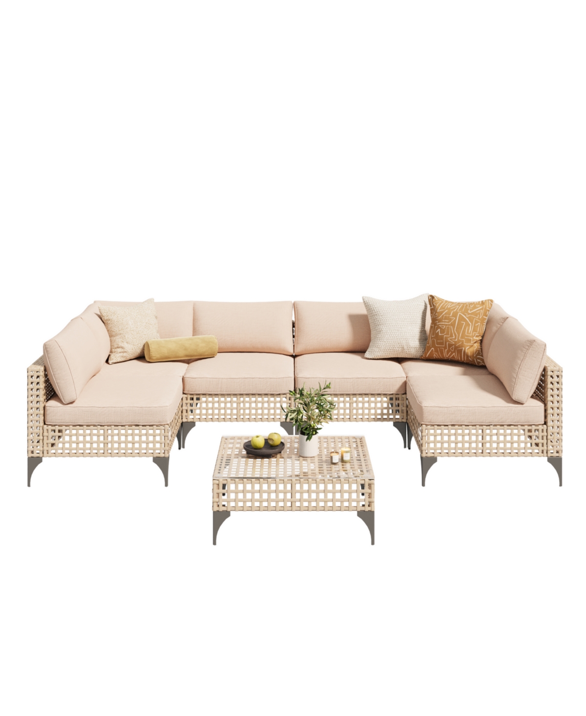 Click here for Aecojoy 7-Piece Patio Outdoor Furniture Set  Boho... prices