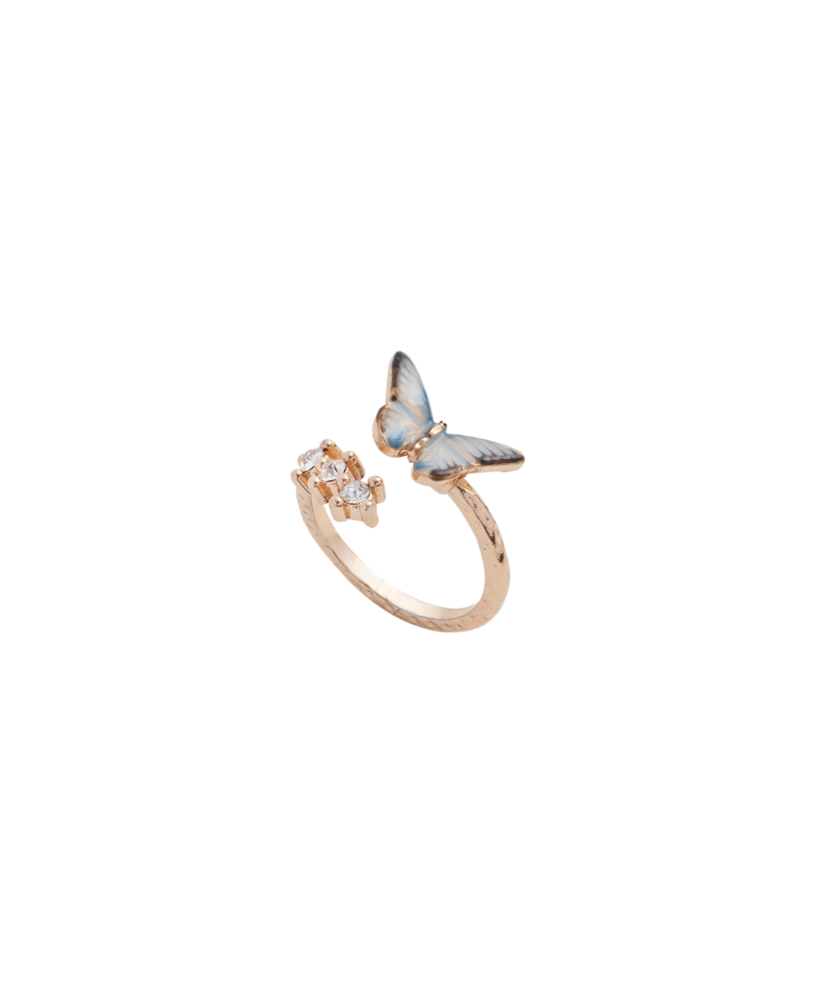 Click here for Fable England Enamel Butterfly Ring - Multi  gold prices