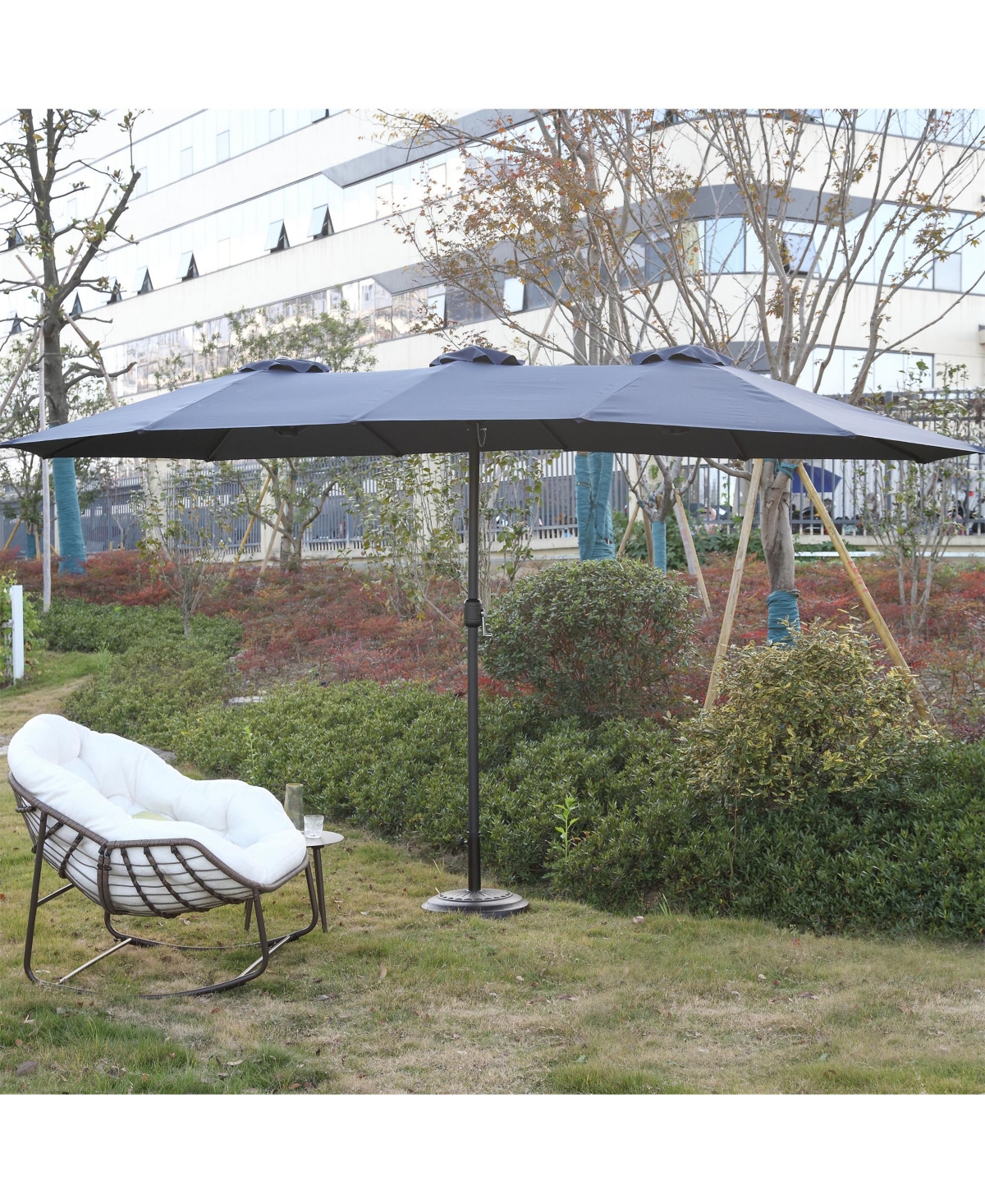 Click here for Clihome 14.8Ft Double Sided Outdoor Umbrella Recta... prices