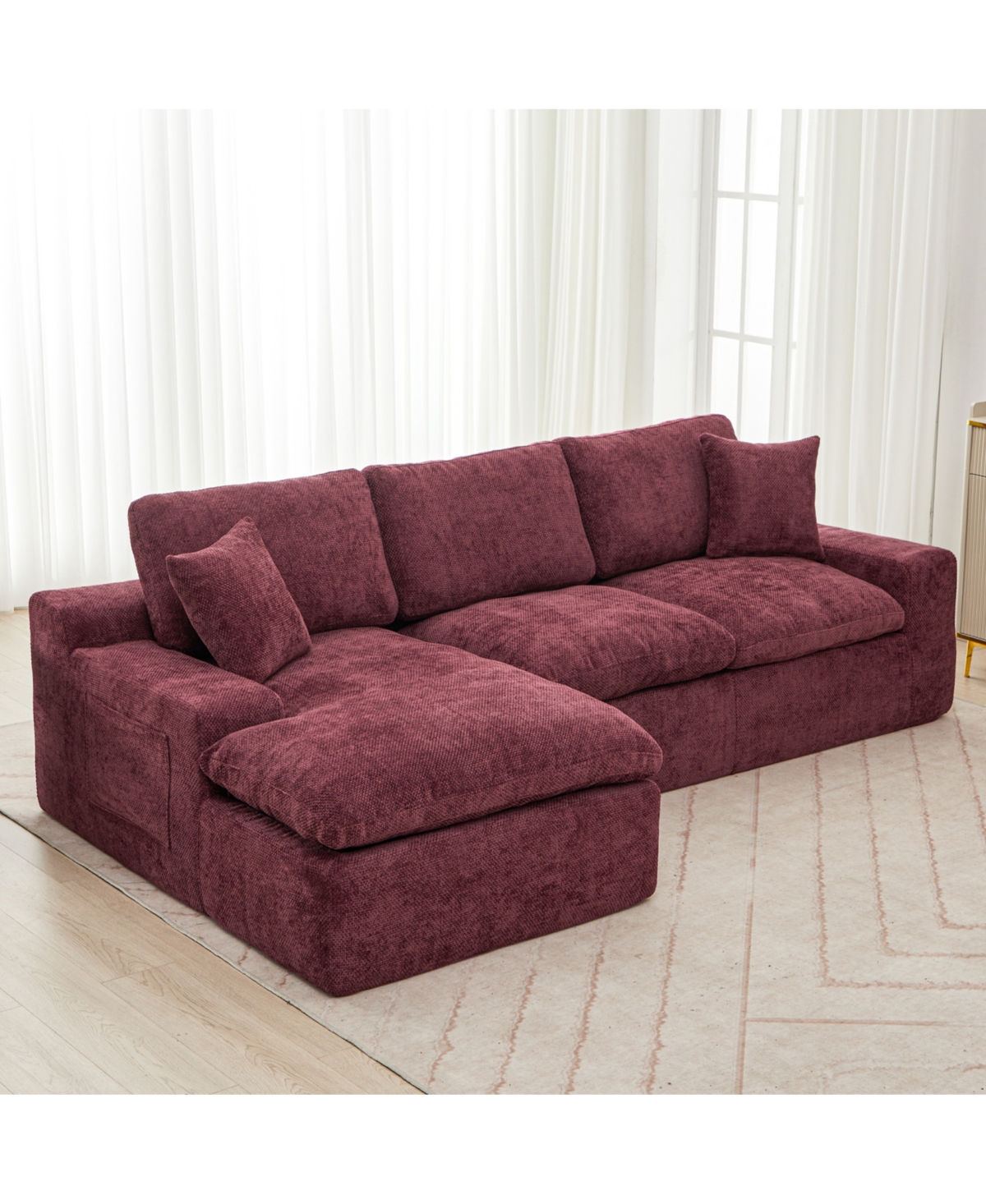 Click here for Streamdale Furniture Cloud Sectional Sofa 107.9 Re... prices