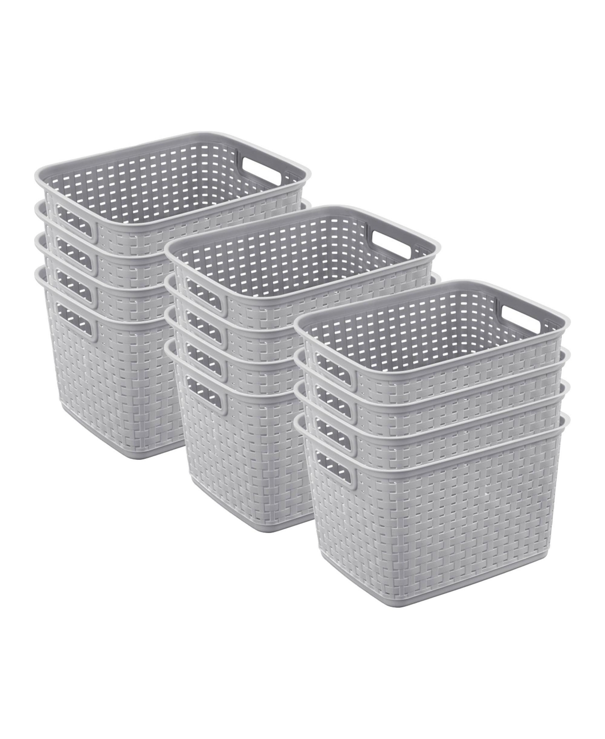 Click here for Gnuadz Tall Weave Woven Plastic Storage Baskets Wi... prices
