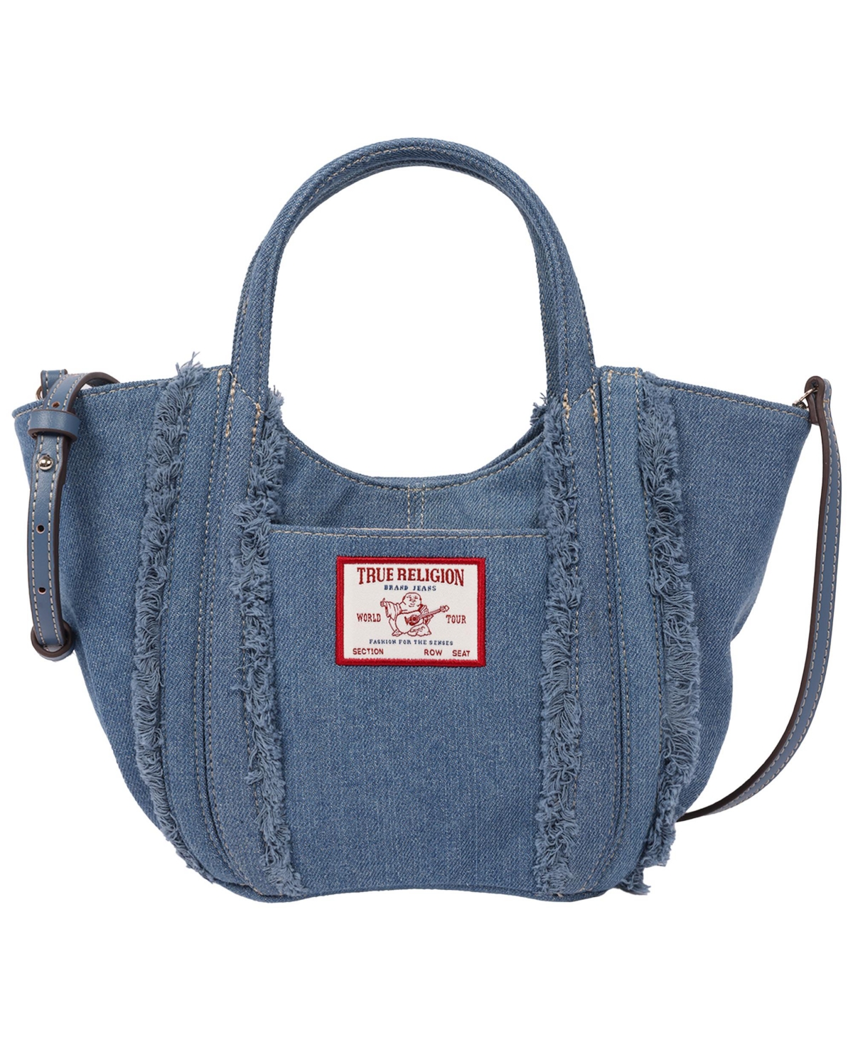 Click here for True Religion Atlas Frayed Medium Tote Bag â Den... prices