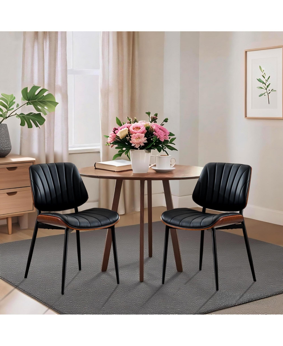 Click here for gaomon Dining Chairs Set of 2  Modern Pu Leather U... prices