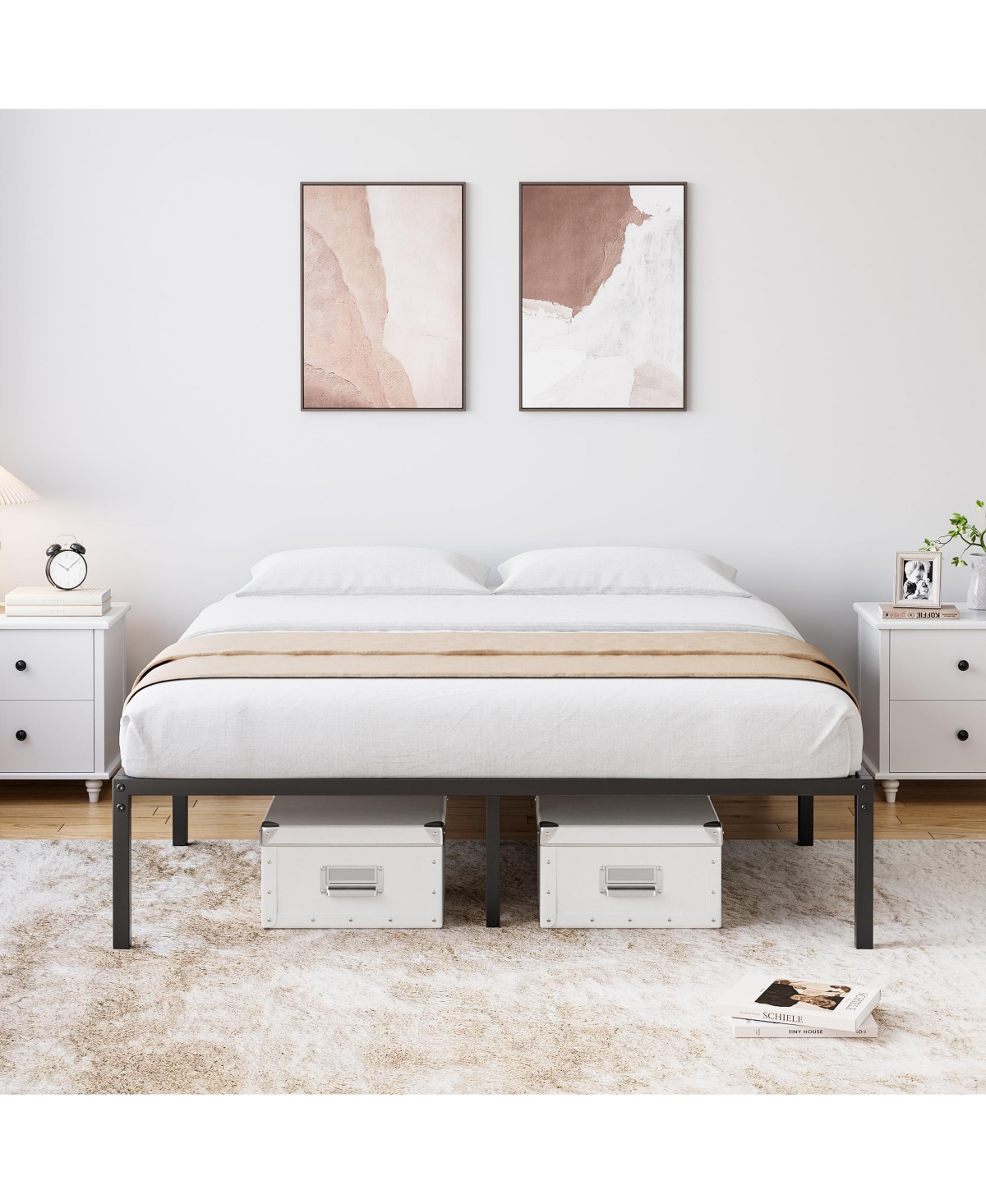 Click here for homfan 6INCH Full Heavy Duty Metal Bed Frame - Pla... prices