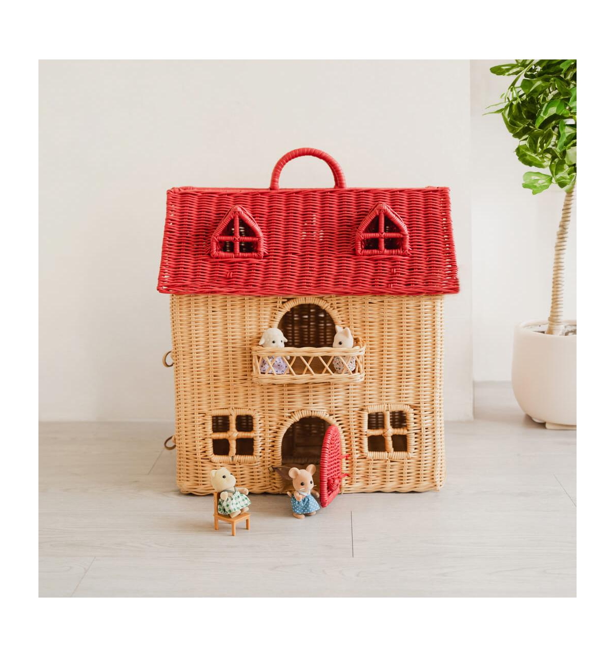 Click here for Momiji Amy Handcrafted Rattan Dollhouse Tote with... prices