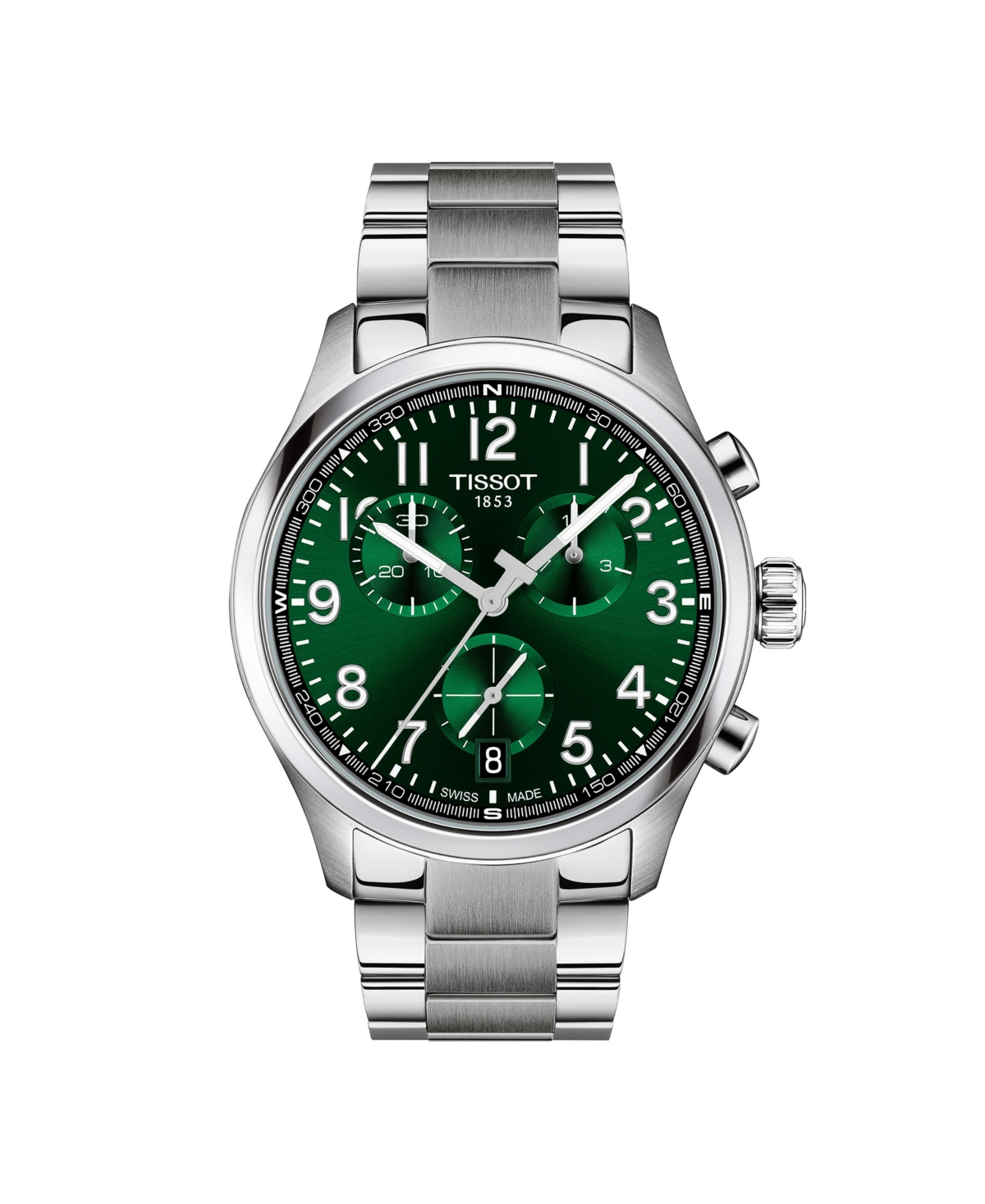 Click here for Tissot Mens Round Silver Stainless Steel Watch 42m... prices