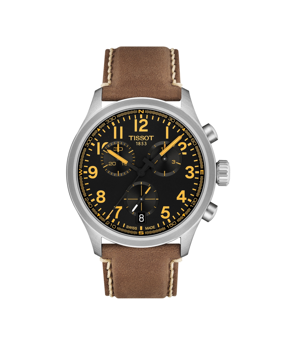 Click here for Tissot Mens Round Silver Stainless Steel Watch 42m... prices