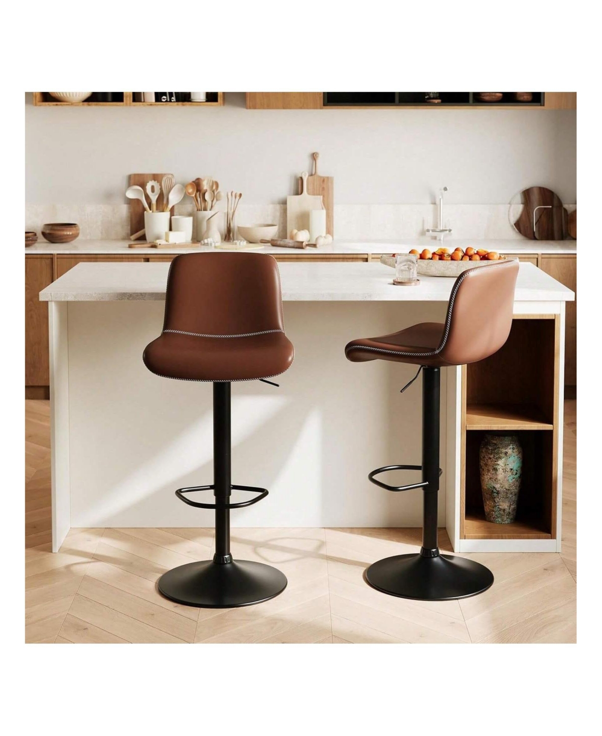 Click here for gaomon Dining Chair Modern Bar Stools Set of 2 Adj... prices