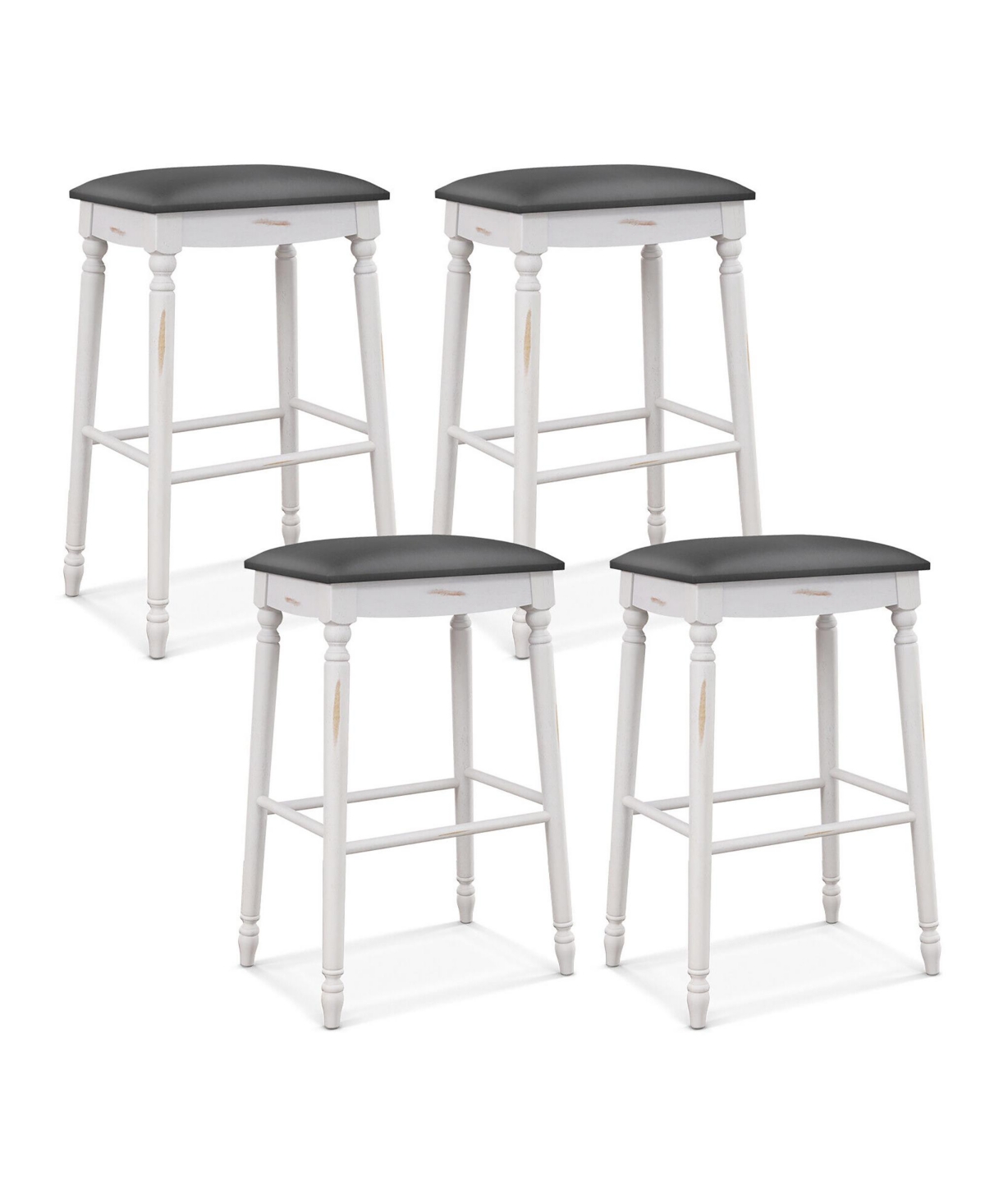 Click here for Gymax 29 Bar Stool Set of 4 w/ Padded Seat Cushion... prices