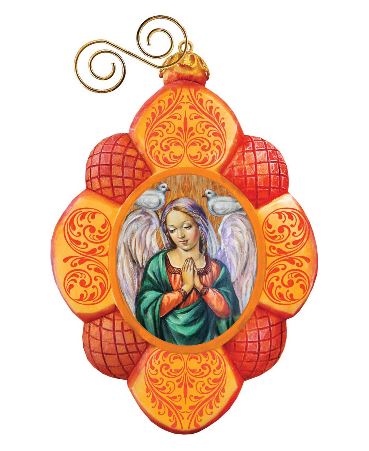 Click here for G.DeBrekht Hand Painted Virgin Mary Scenic Ornamen... prices