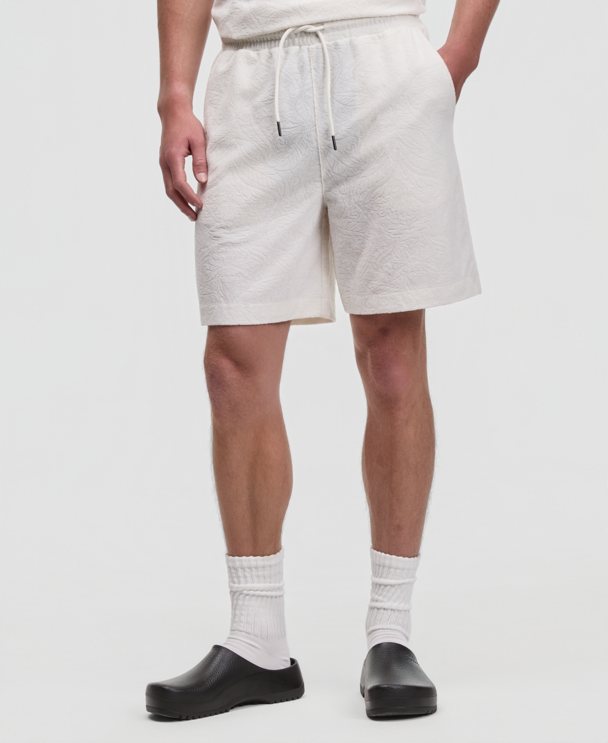 Click here for Mode of One Mens Jacquard Terry 7 Shorts  Macys Ex... prices