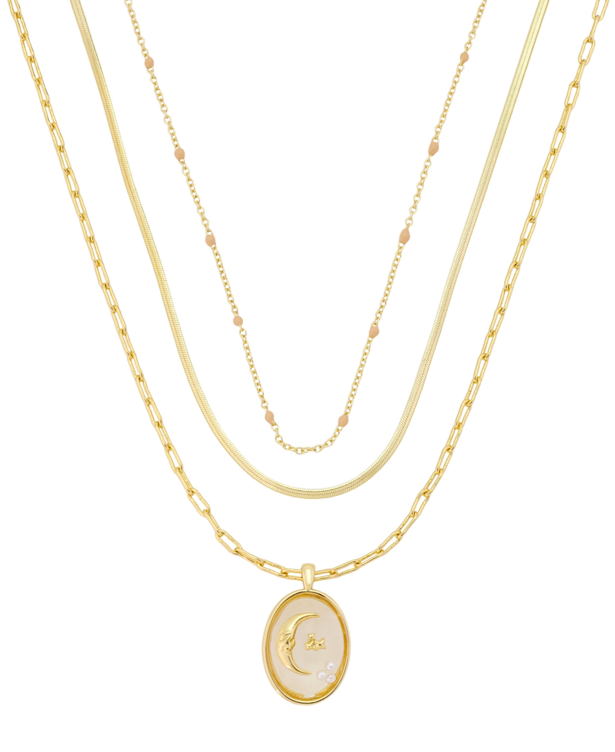 Click here for Unwritten Celestial Moon Trio Necklace Set - Gold prices