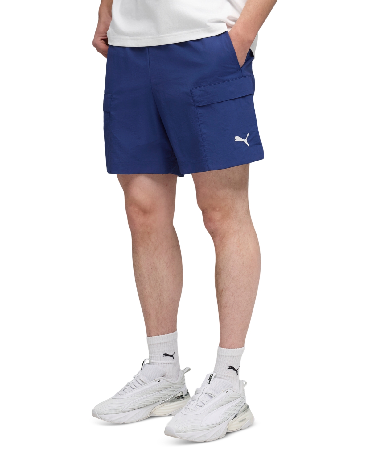 Click here for Puma Mens Regular-Fit Cargo Shorts - New Navy prices