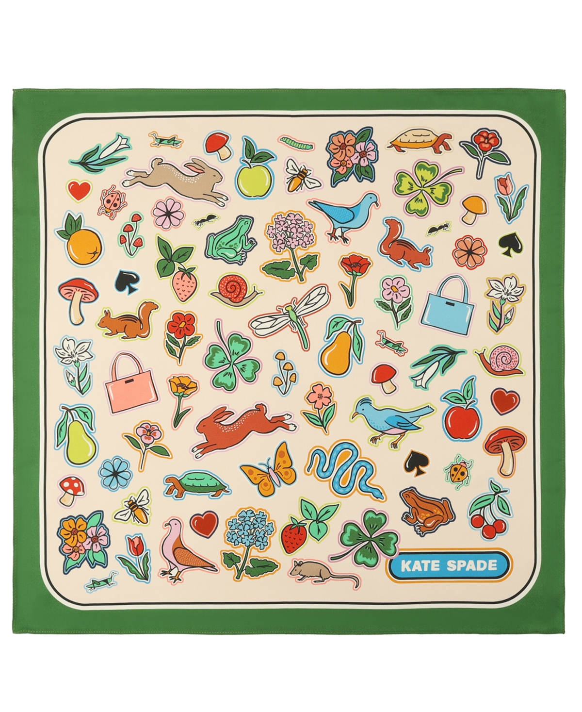 Click here for kate spade new york Garden Stickers Silk Bandana S... prices