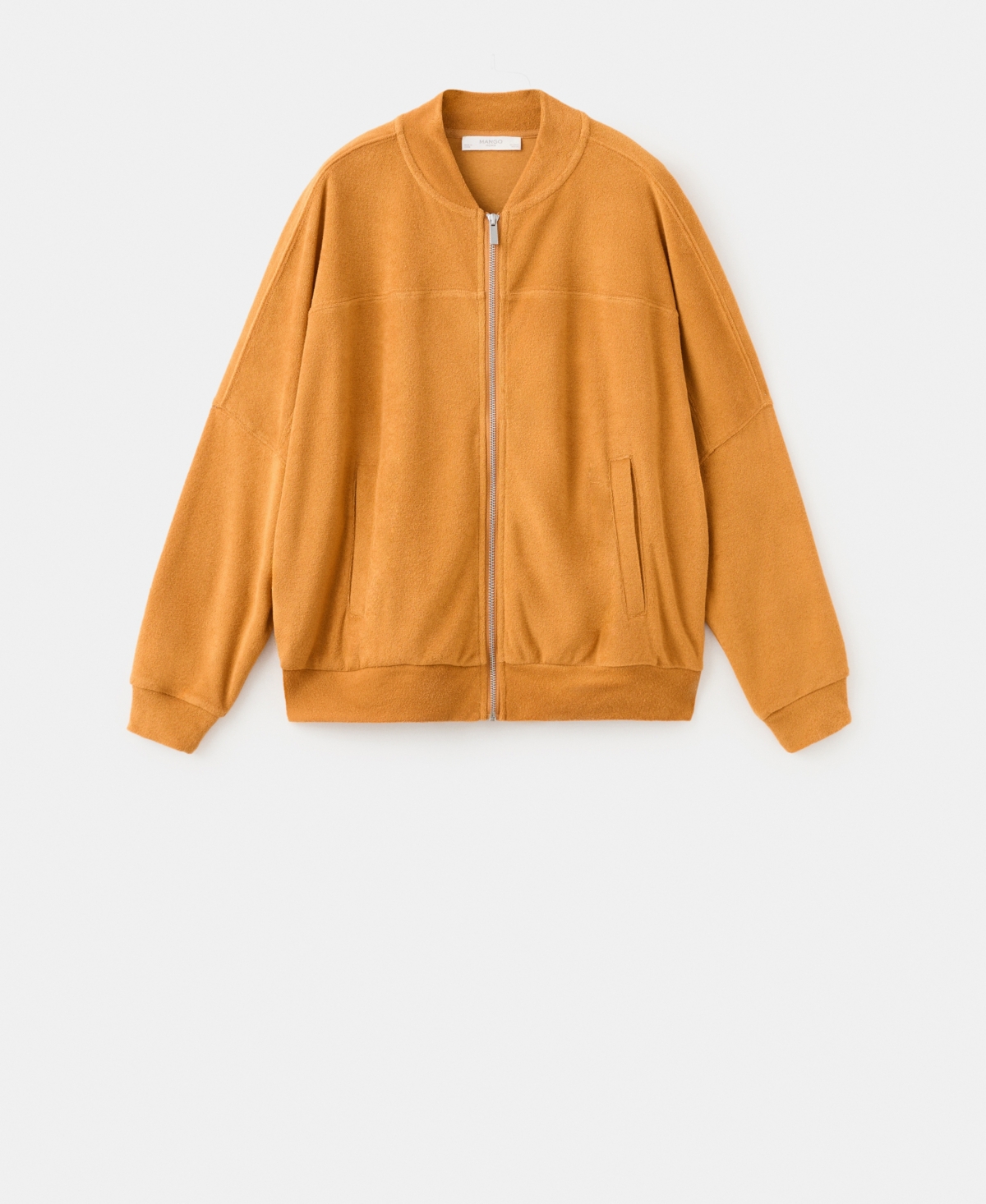 Click here for Mango Womens Terry Cotton Cardigan Sweater - Orang... prices