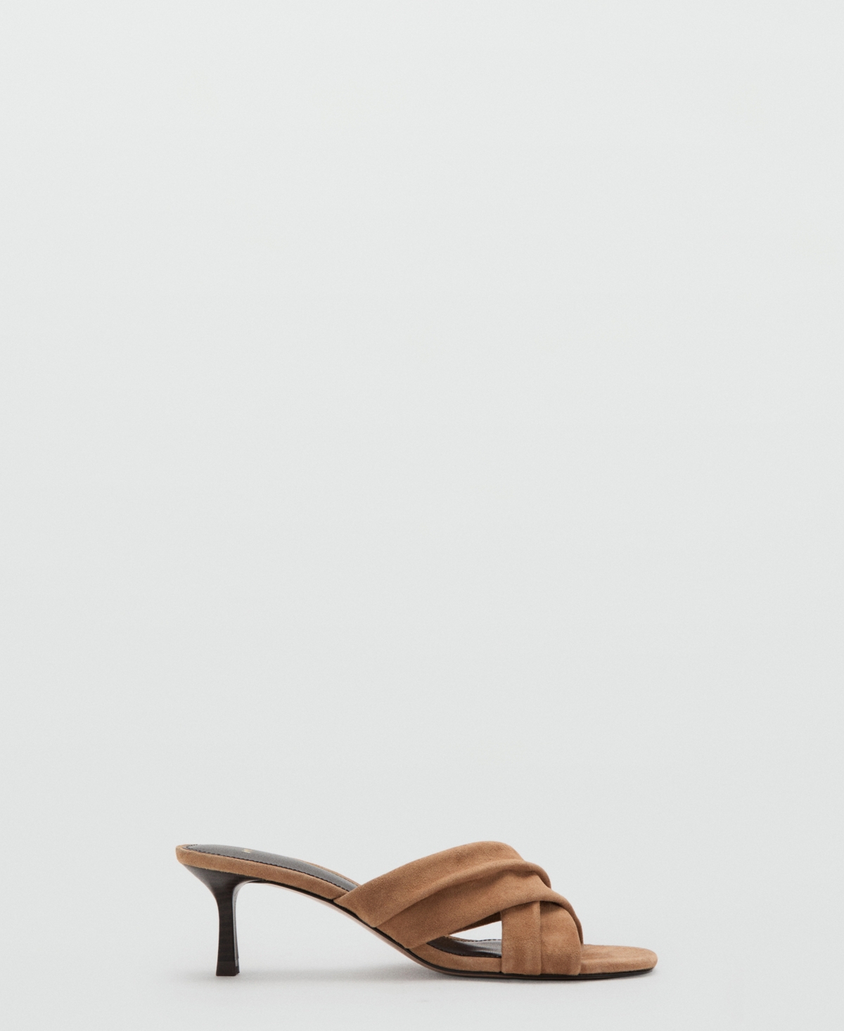 Click here for Mango Womens Crossed Straps Suede Leather Sandals... prices