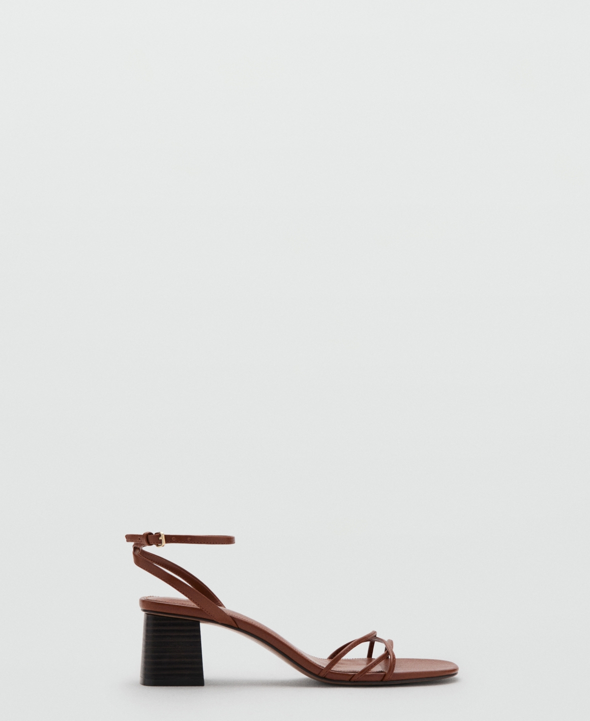 Click here for Mango Womens Straps Heeled Sandals - Leather prices