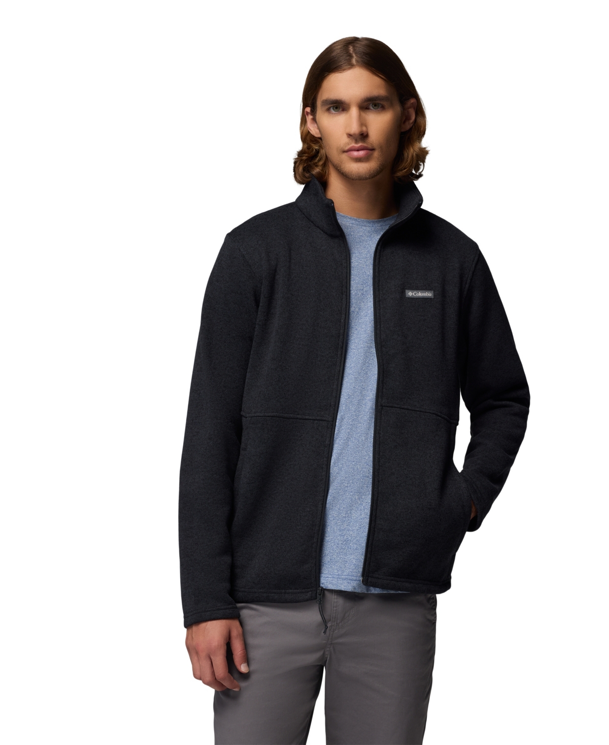 Click here for Columbia Mens Alto Pass Textured Knit Sweater Flee... prices
