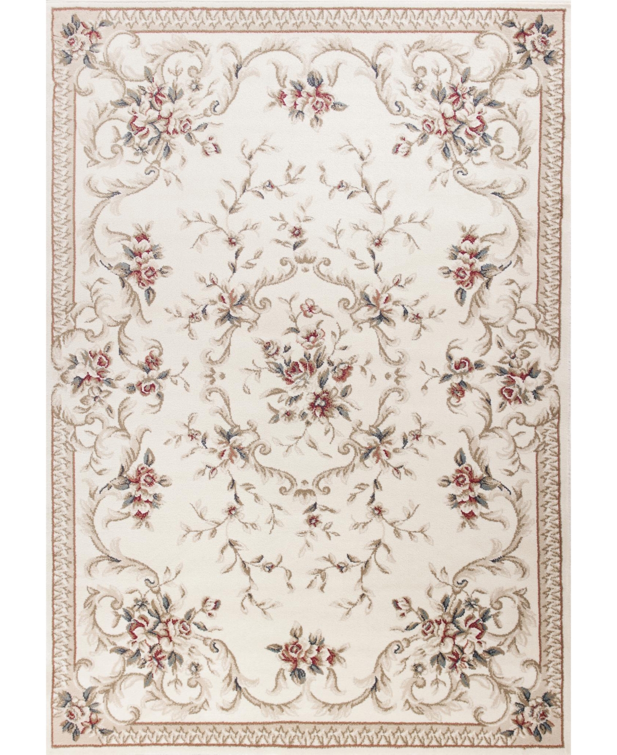 Click here for Kas Avalon Aubusson 53 x 77 Area Rug - 5606 Ivory prices